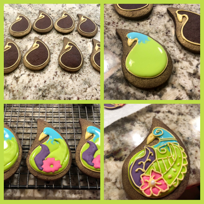 MARLYN’S PEACOCK PAISLEY COOKIES – For the Love of Cookies