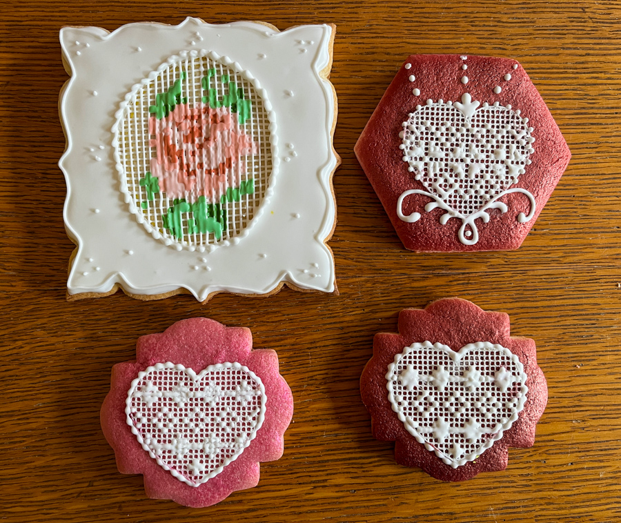 FLORAL NEEDLEPOINT COOKIE – For the Love of Cookies