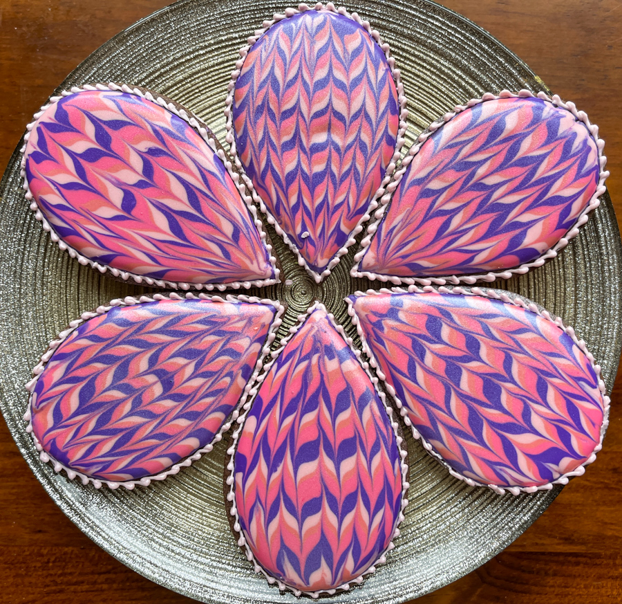 MARBLED ICING – For the Love of Cookies