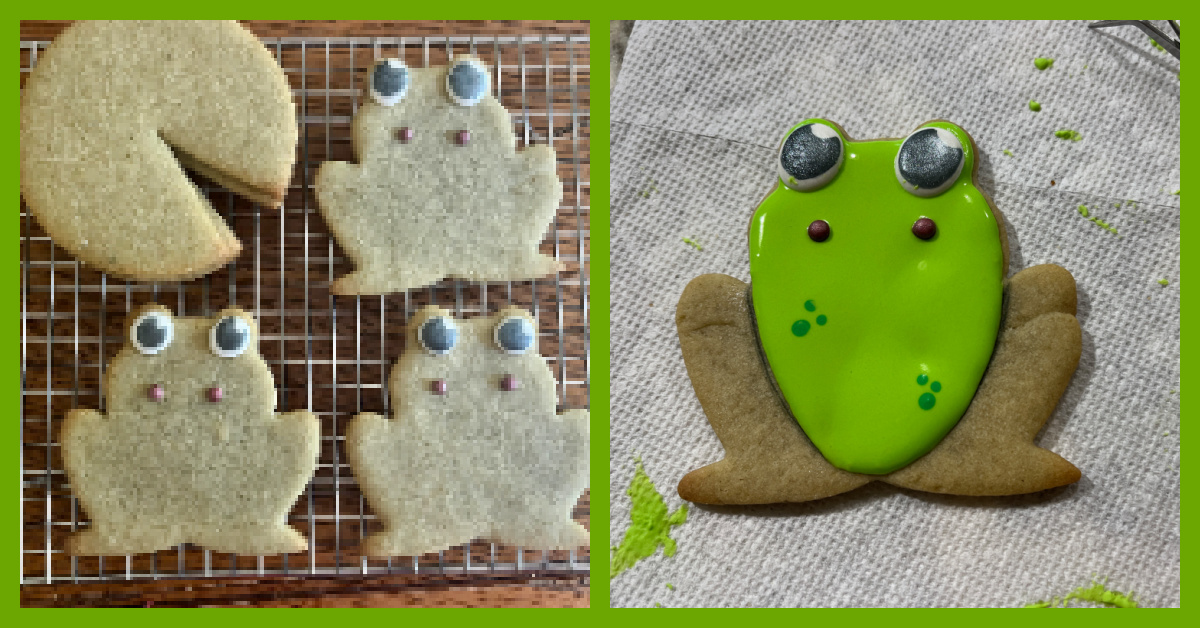 FROG ON LILY PAD COOKIES – For the Love of Cookies