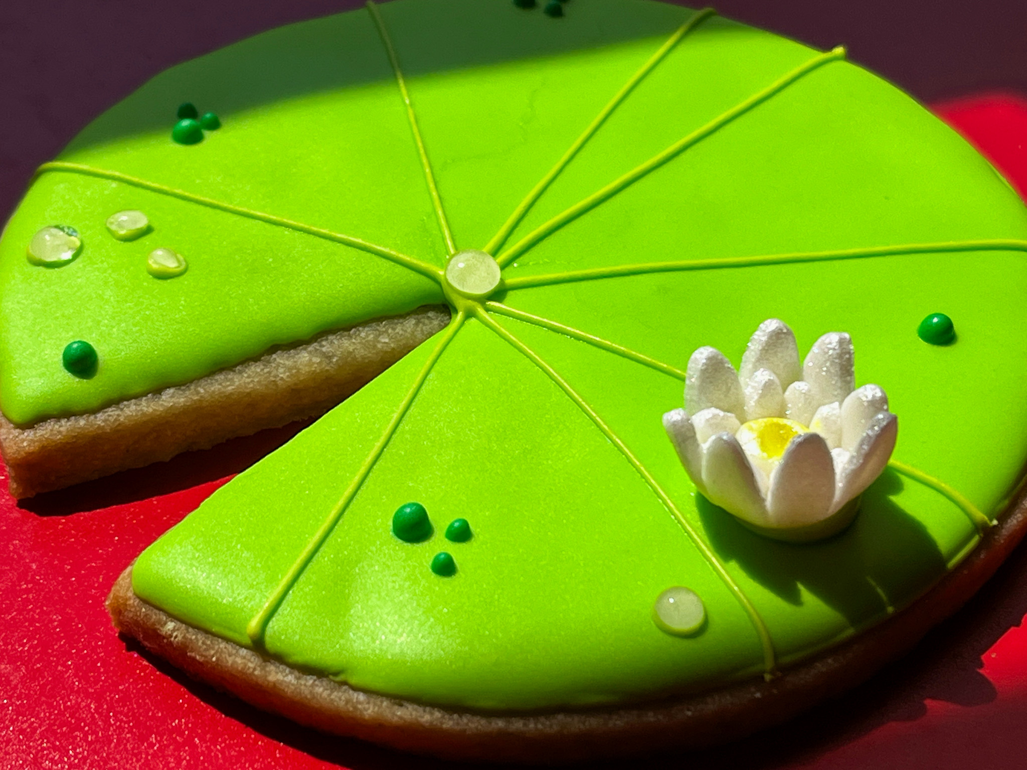 FROG ON LILY PAD COOKIES – For the Love of Cookies